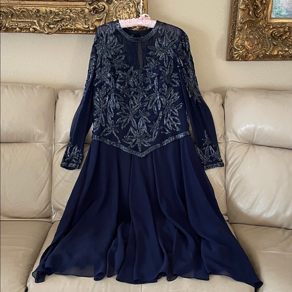 Brilliante By J.A. | Dresses | Brilliante By Ja Formal Navy Midnight ...